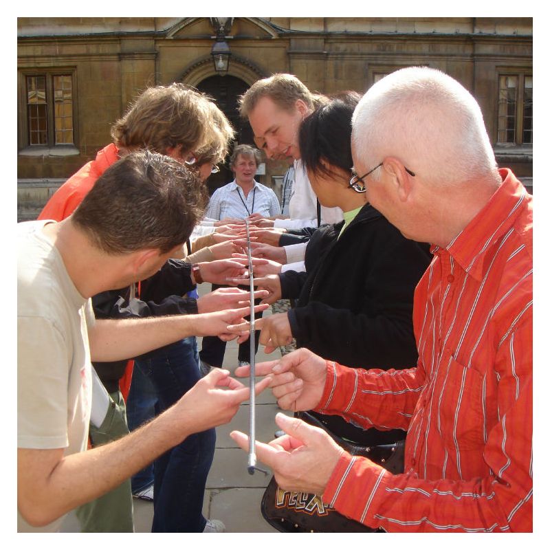 Helium Stick Teambuilding Activity with Facilitation & Review Notes