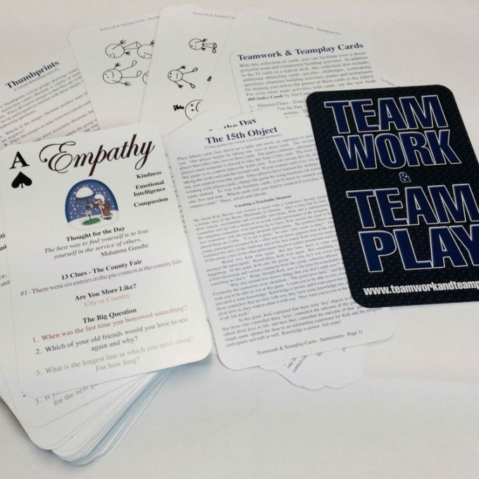 Ice breaker & team problem solving games | Teamwork and Teamplay Cards